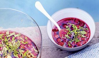 Recette Soupe de fruits rouges au rosé Picard