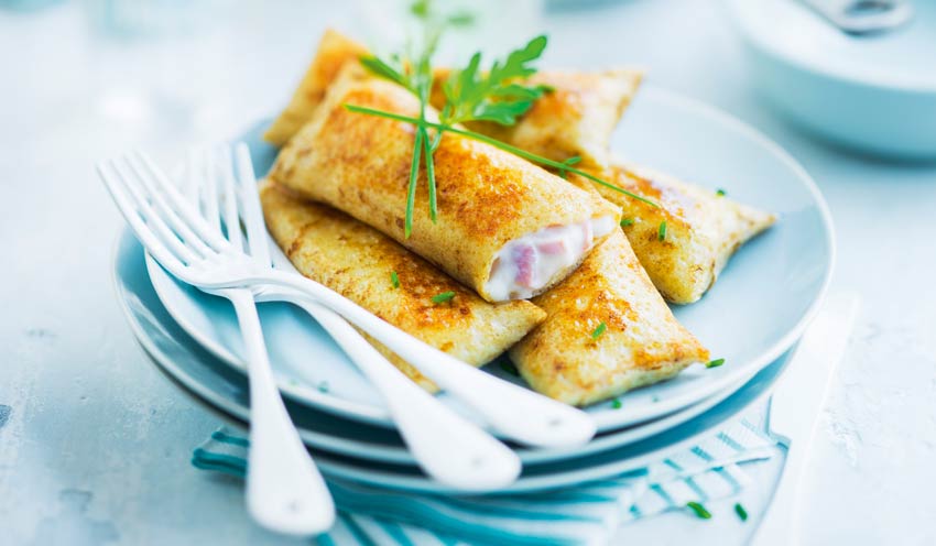 20 crêpes jambon-emmental surgelés - Les entrées, tartes et salades ...
