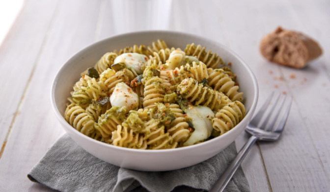 Radiatori au pesto et mozzarella au lait de bufflonne surgelés Picard