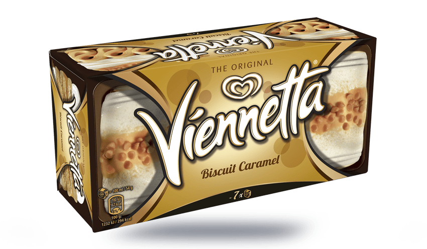 Viennetta biscuit caramel surgelés - Les glaces & sorbets - Picard