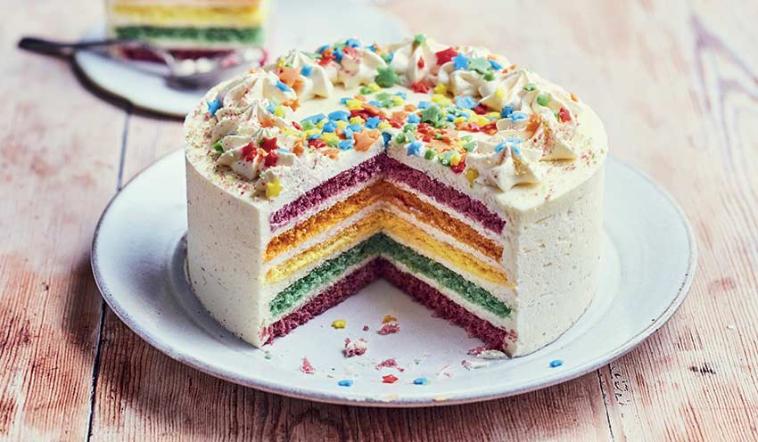 Rainbow cake surgelés - Les pâtisseries - Picard