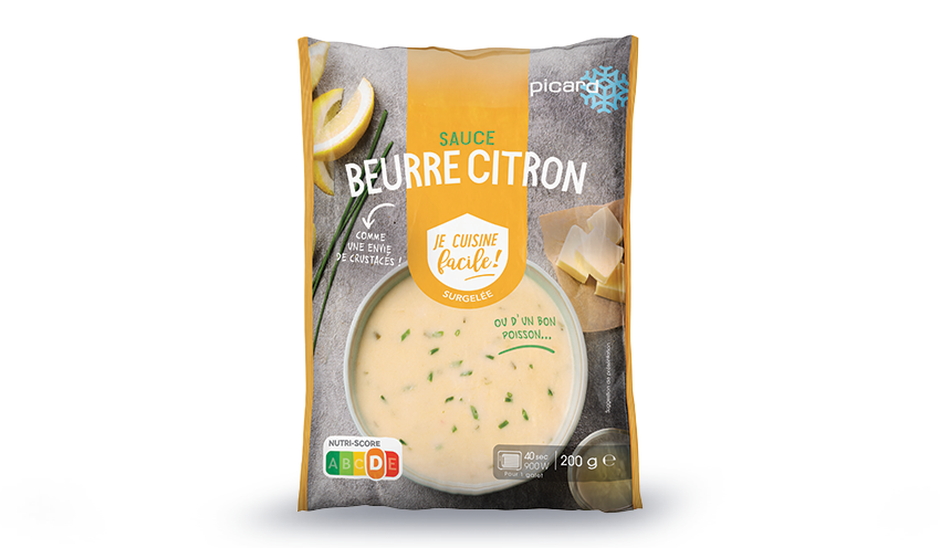 Sauce beurre citron surgelée - Sauces pour Poissons - Picard