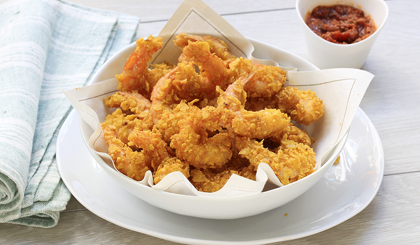 Recette Crevettes panées aux tortillas - recettes Les apéritifs - Picard