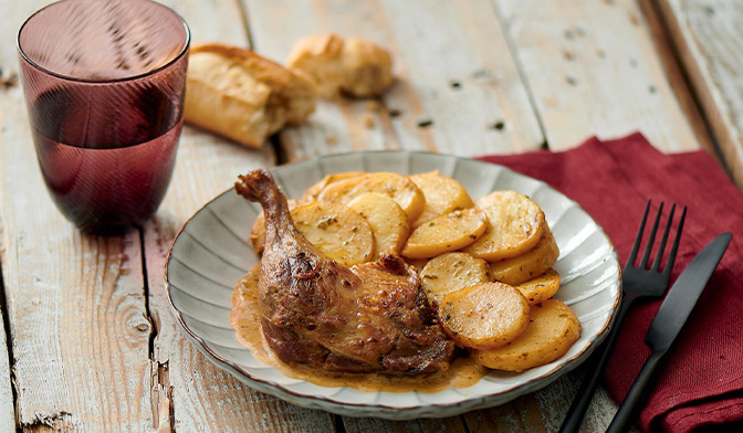 Cuisse de canard confite sauce au poivre vert surgelés Picard