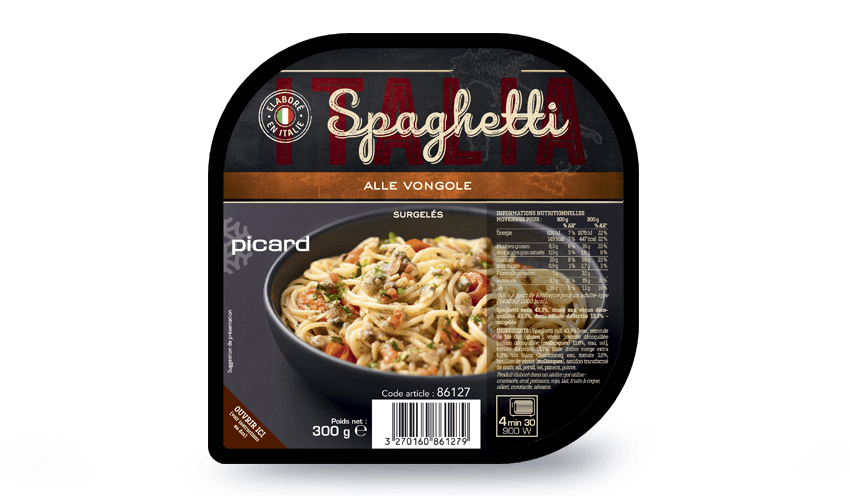 Spaghetti alle Vongole surgelés - Les plats cuisinés - Picard