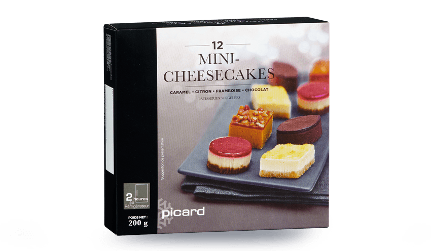 12 mini-cheesecakes surgelés - Les pâtisseries - Picard